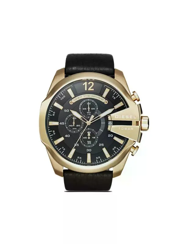 DIESEL® Mega Chief 51mm Chronograph Watch - Black