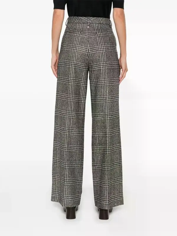 Lorena Antoniazzi Checkered Wool-alpaca Trousers