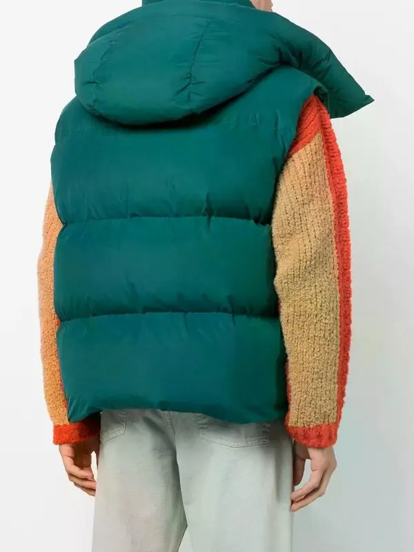 Off-White Logo-print Padded Hooded Gilet