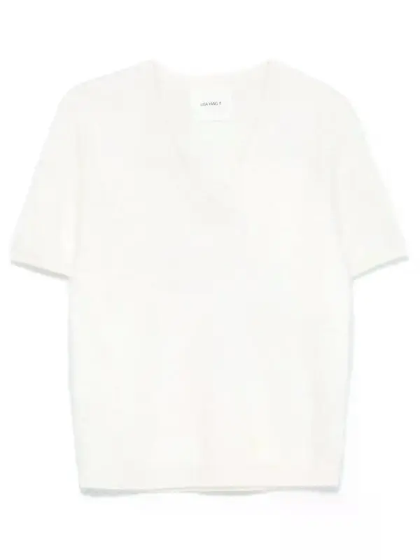 LISA YANG Lovisa Knitted Top - Neutrals