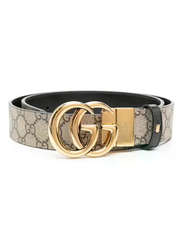 Gucci Gg Marmont Reversible Belt - Neutrals