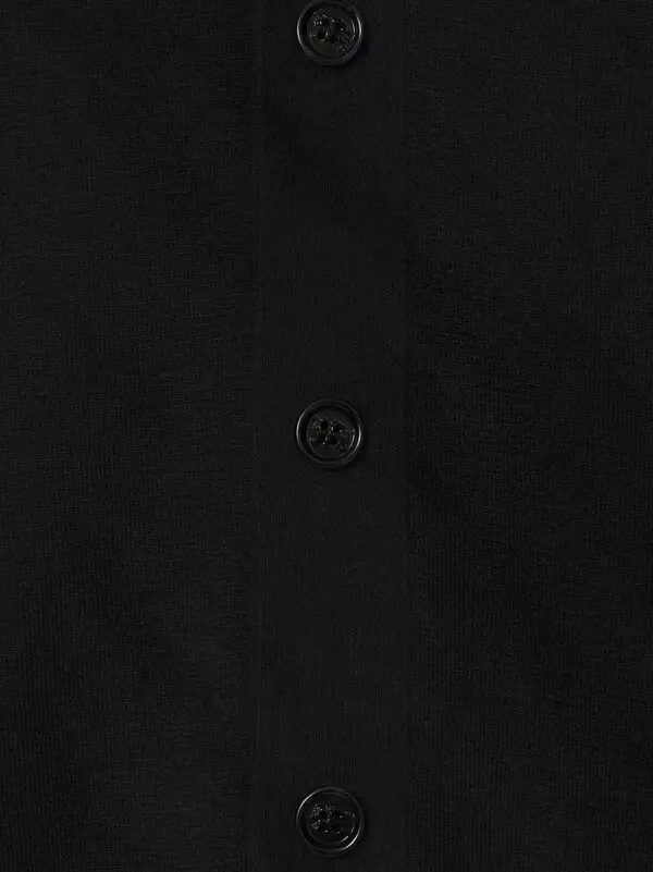 Burberry Seam-detail Wool Cardigan