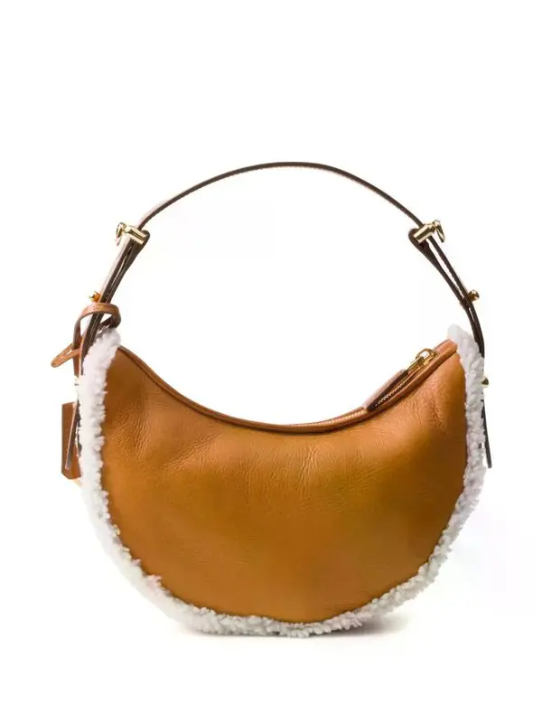 Prada Arqué Shoulder Bag - Brown