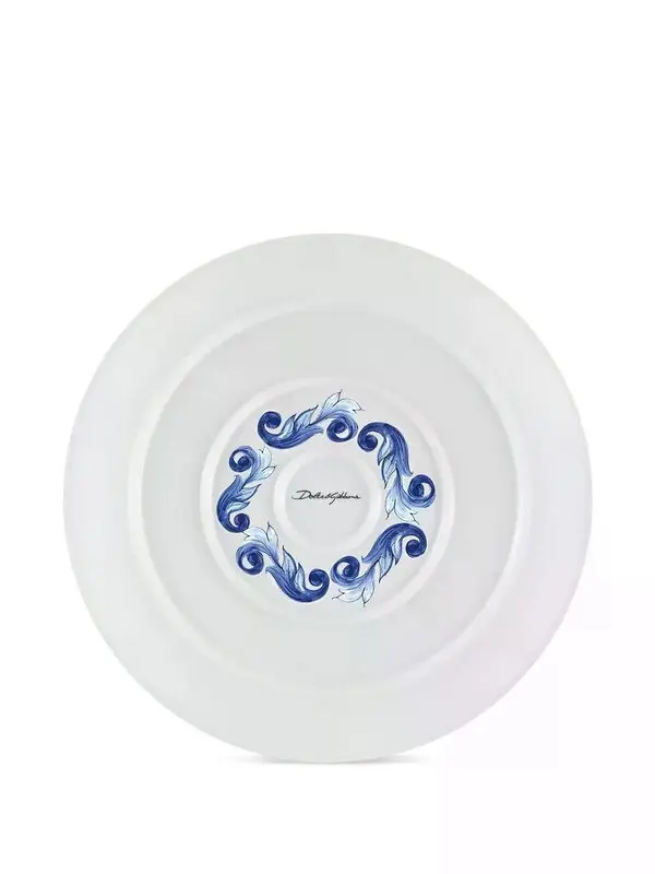 Dolce & Gabbana Mediterranean-pattern Porcelain Platter