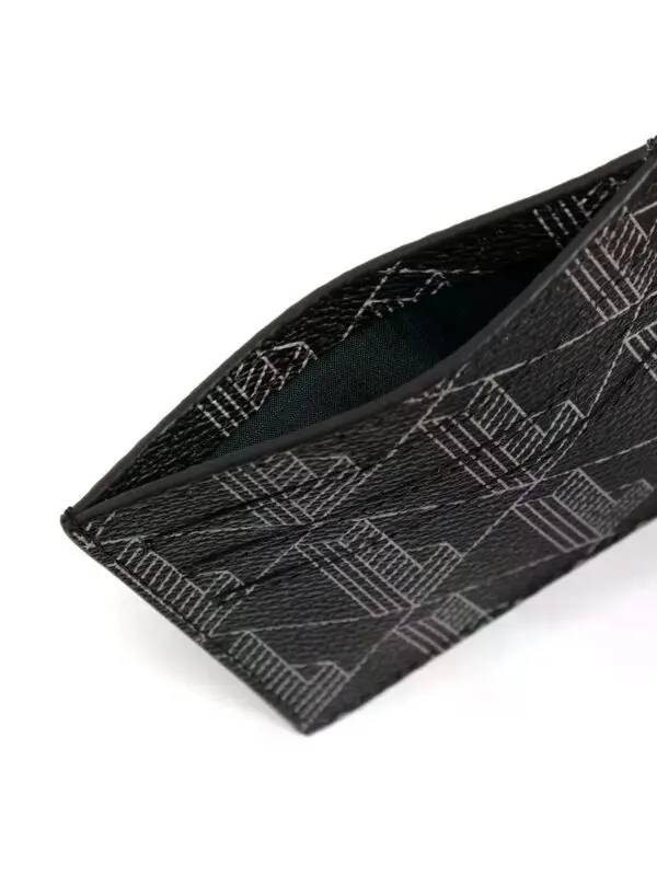 Lacoste Monogram Noir Gris Cardholder