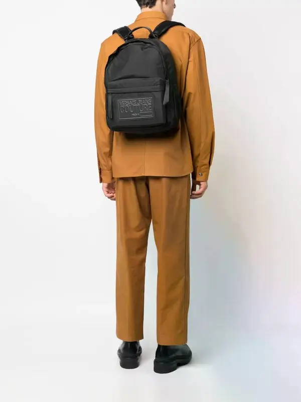 Versace Logo-patch Backpack