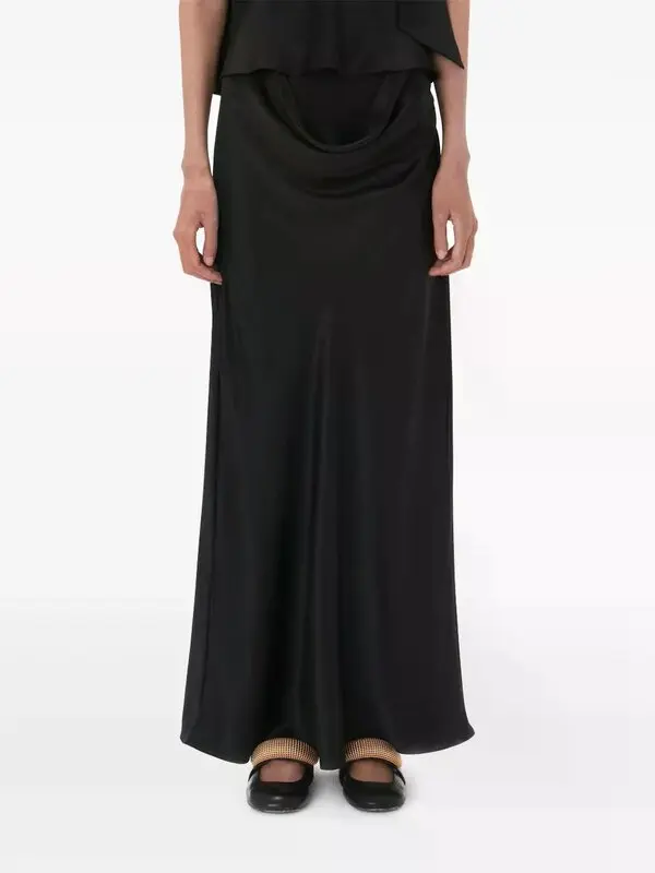 JW Anderson Draped Silk Maxi Skirt