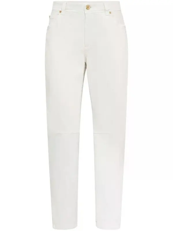 Brunello Cucinelli Mid-rise Tapered-leg Jeans