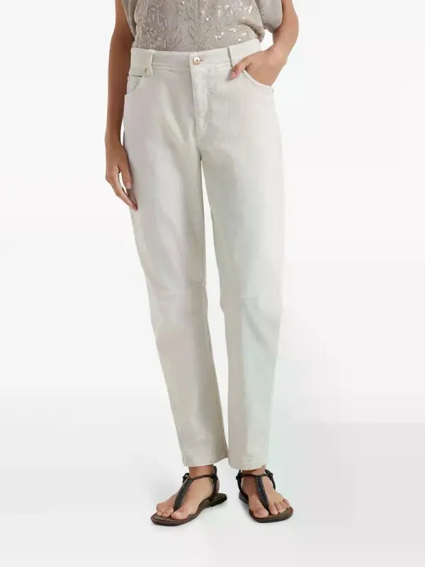 Brunello Cucinelli Mid-rise Tapered-leg Jeans