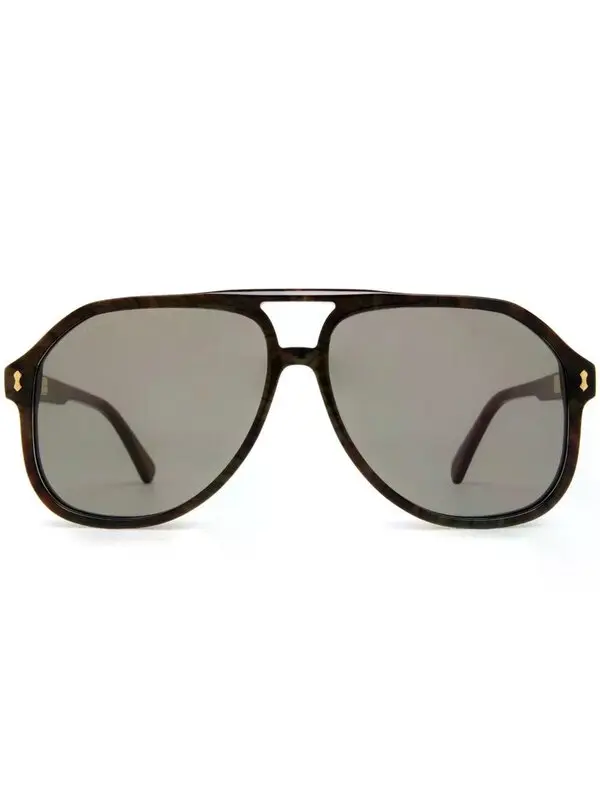 Gucci Pilot-frame Sunglasses - Brown