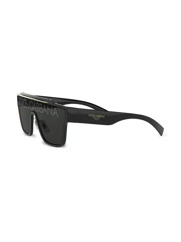 Dolce & Gabbana Logo-print Square-frame Sunglasses
