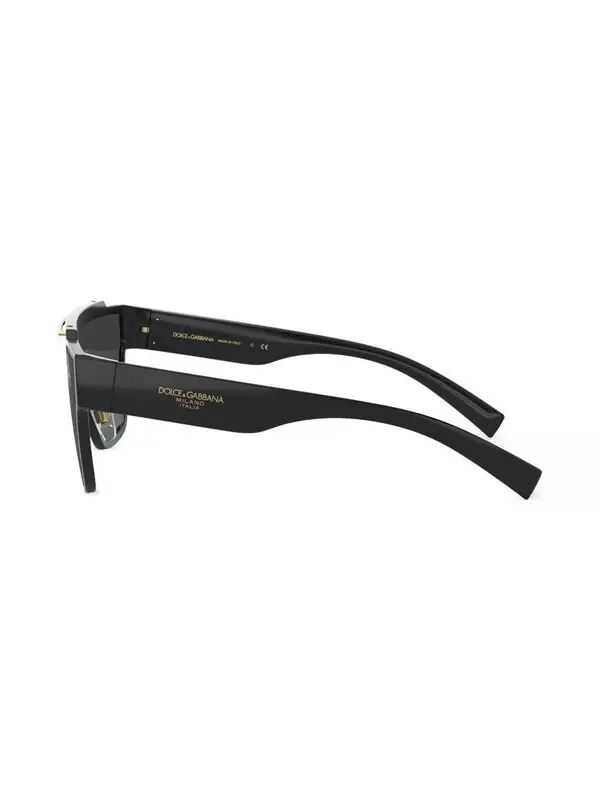Dolce & Gabbana Logo-print Square-frame Sunglasses