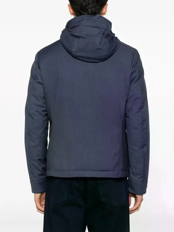 MOORER Albini-pum Padded Hooded Jacket - Blue