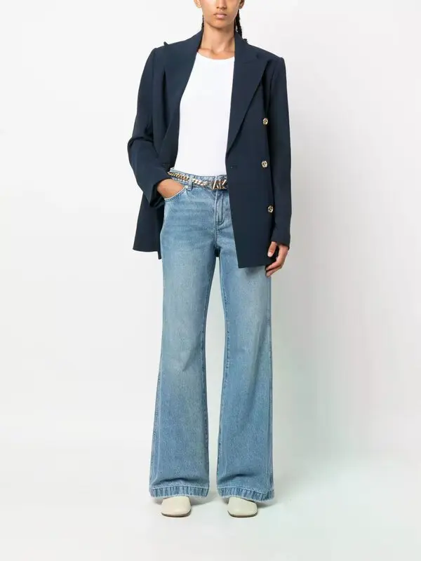 Michael Kors Belted Bootcut Jeans