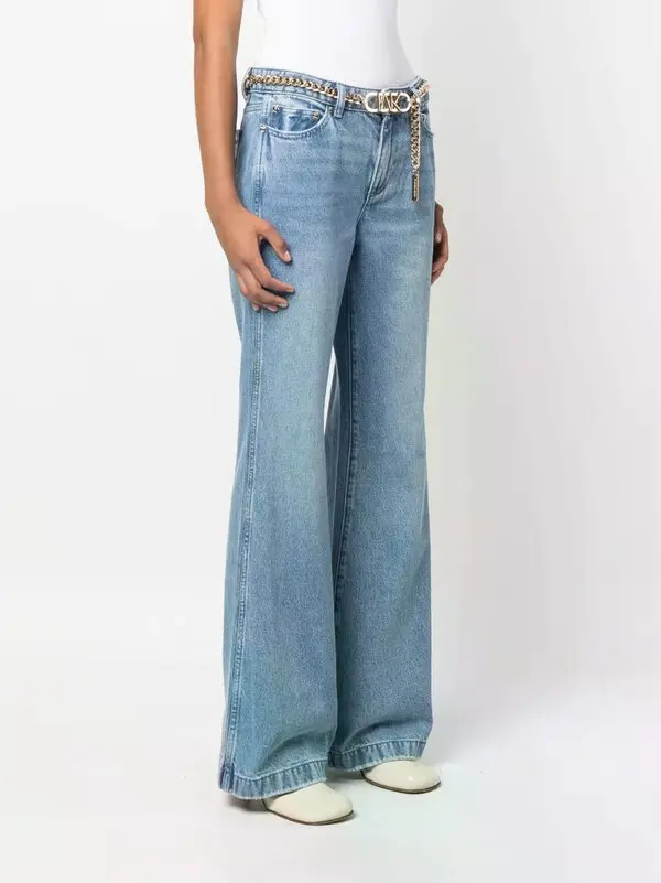 Michael Kors Belted Bootcut Jeans