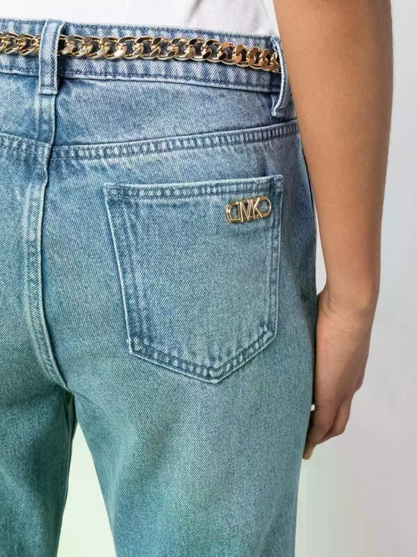 Michael Kors Belted Bootcut Jeans