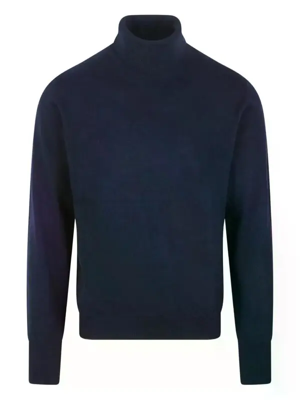 DRUMOHR Cashmere Roll Neck Sweater - Blue