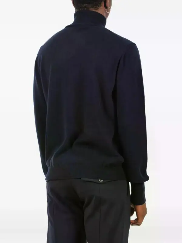 DRUMOHR Cashmere Roll Neck Sweater - Blue