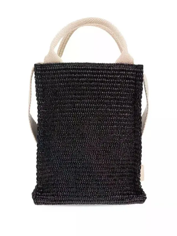Marni Logo-embroidered Crossbody Bag - Black
