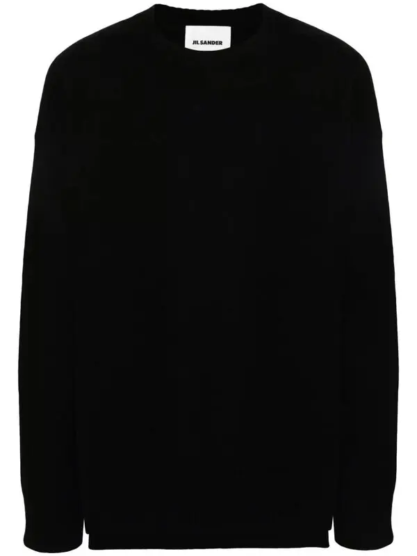JIL SANDER Side-slit Wool Jumper