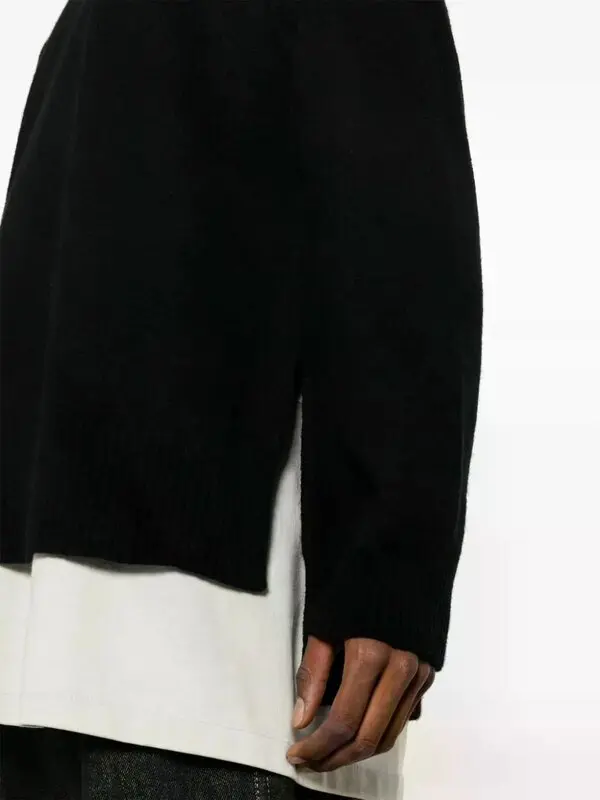 JIL SANDER Side-slit Wool Jumper