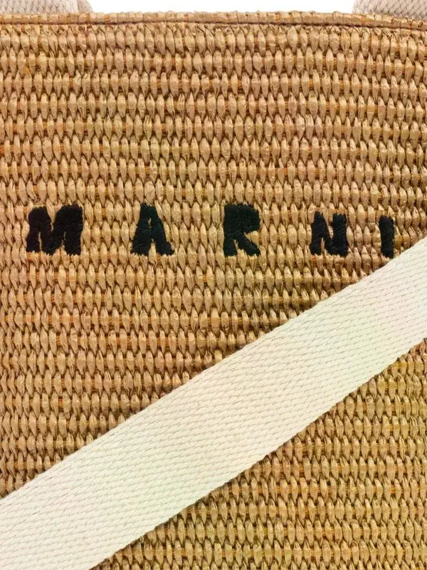 Marni Woven Raffia Tote Bag