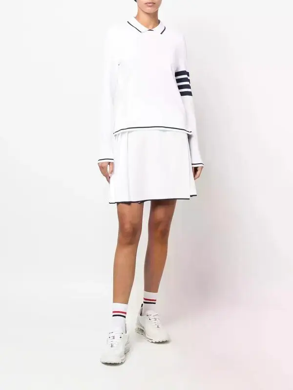 Thom Browne 4-bar Pleated Mini Skirt