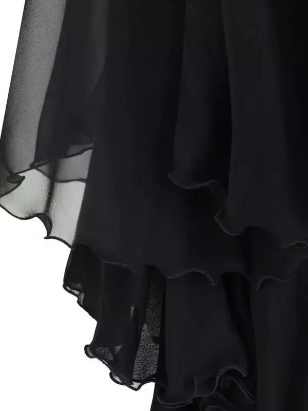 Saint Laurent Silk Playsuit - Black