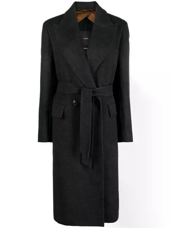 Max Mara Double-breasted Cashmere Coat - Grey