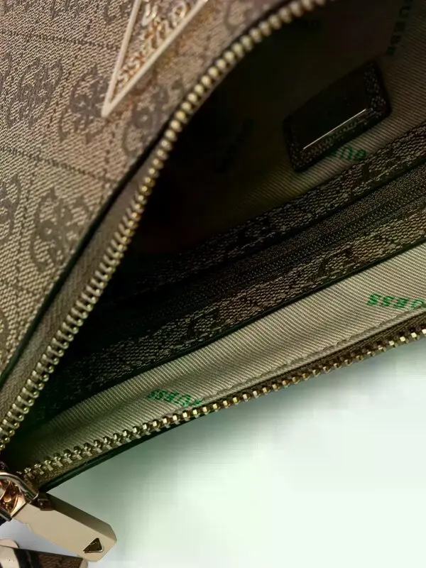 Guess Logo Jacquard Shoulder Bag