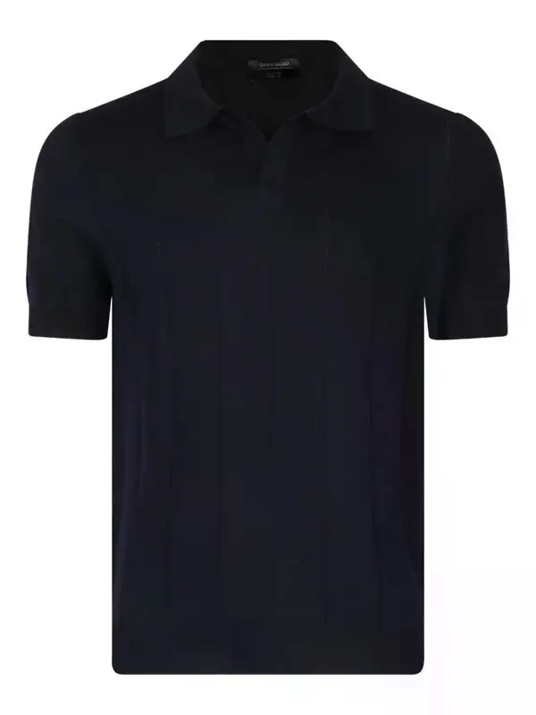 GRAN SASSO Ribbed Polo Shirt