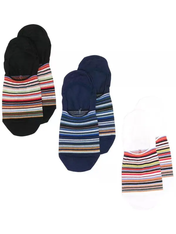 Paul Smith Artist-stripe Socks - Black