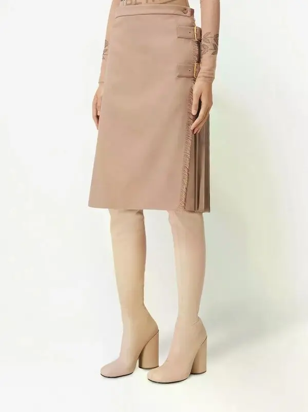 Burberry Pleated Panelled Kilt