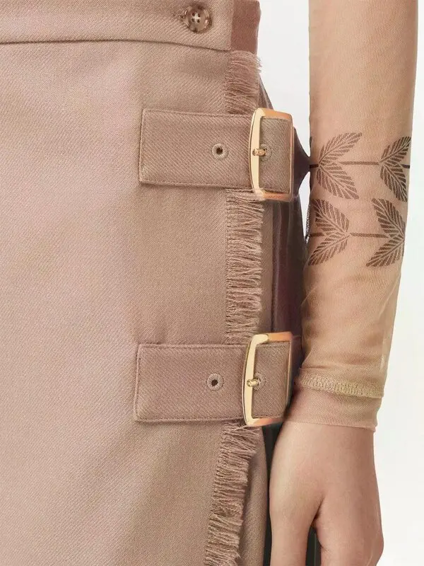 Burberry Pleated Panelled Kilt