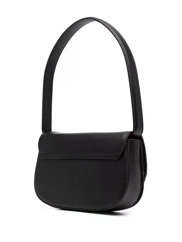 DIESEL® 1dr Leather Shoulder Bag - Black