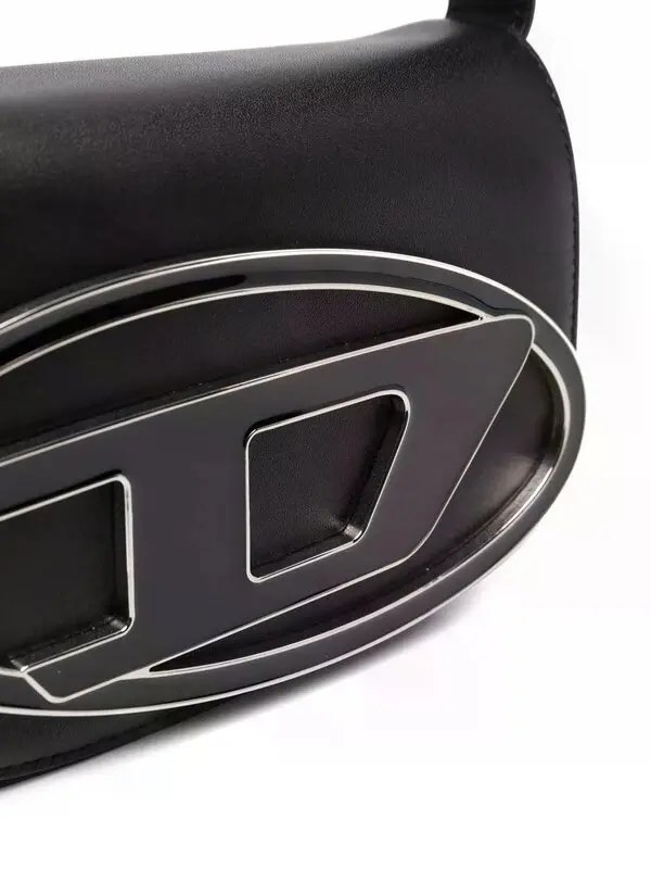 DIESEL® 1dr Leather Shoulder Bag - Black