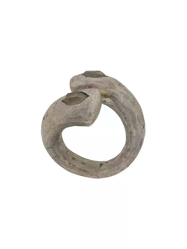 PARTS OF FOUR Twisted Druid Open Ring - Silver