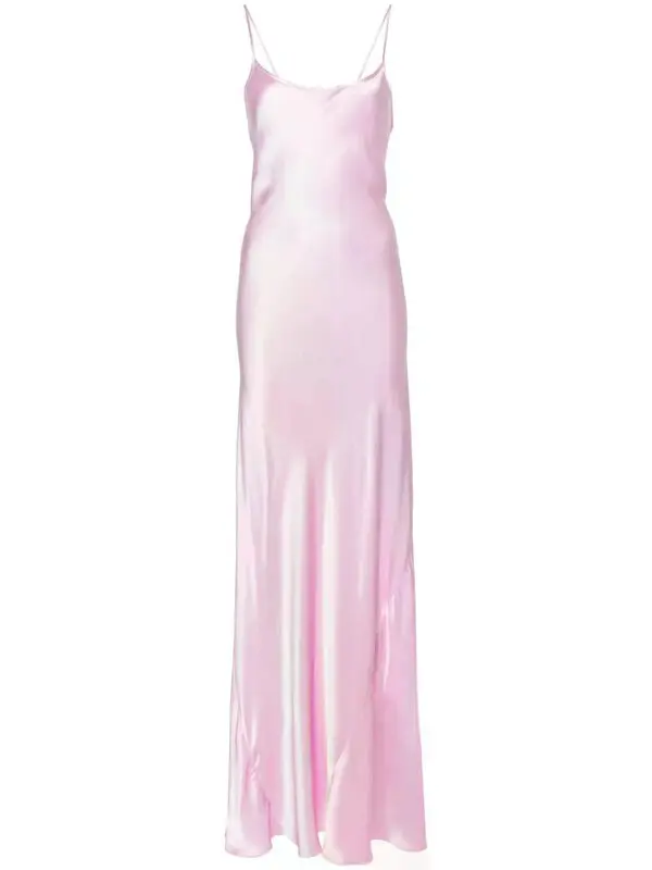 Victoria Beckham Cami Maxi Slip Dress - Pink