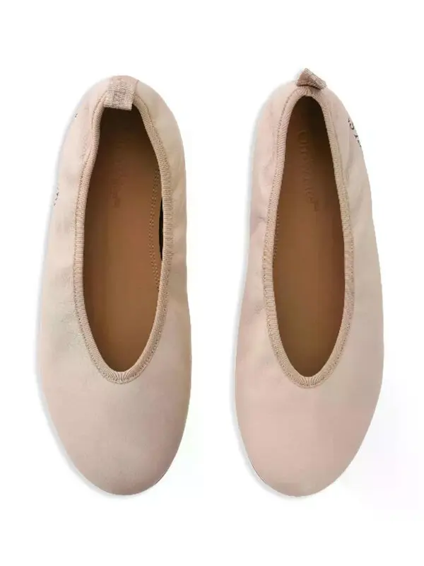 Off-White High Heels Ballerina Shoes - Neutrals