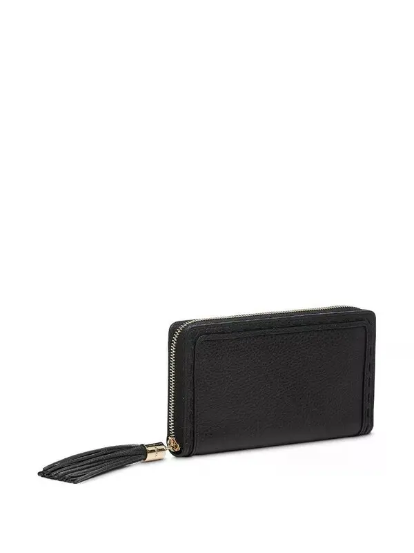 LANCEL Logo-stamp Leather Wallet - Black