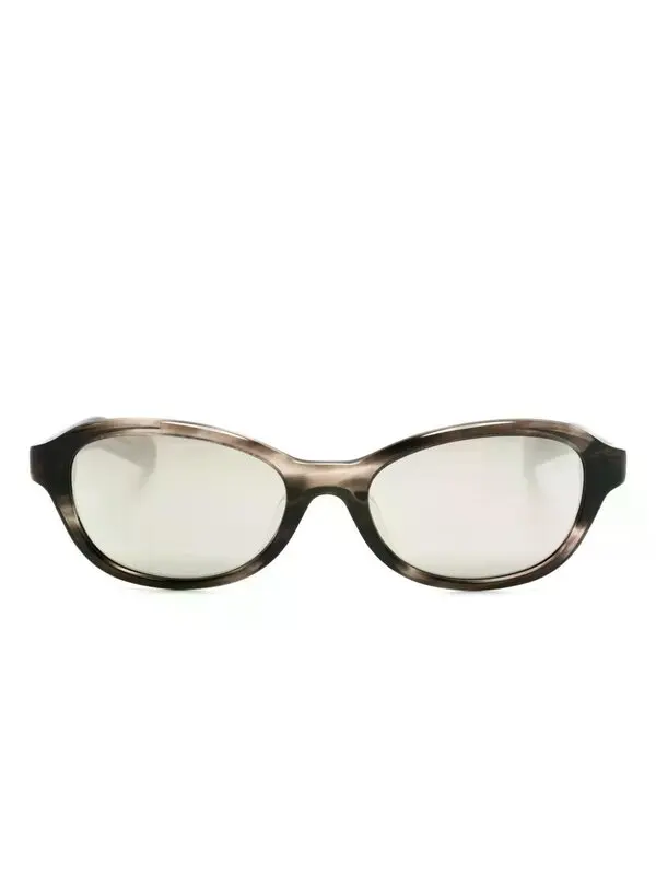 FLATLIST Priest Oval-frame Sunglasses - Grey