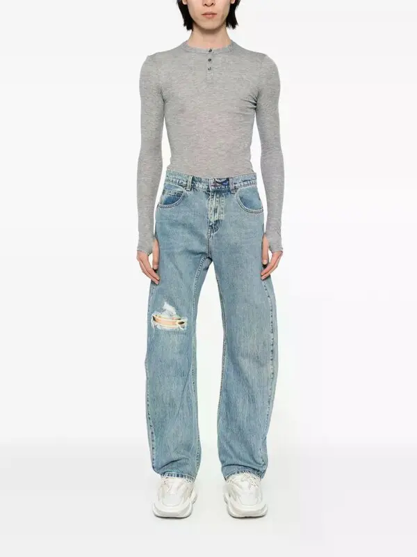 GROUND ZERO Graphic Print Jeans