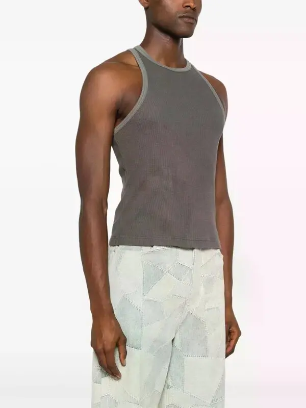 Acne Studios Waffle-knit Cotton Tank Top