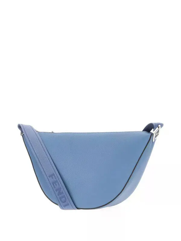 Fendi Curved Leather Shoulder Bag