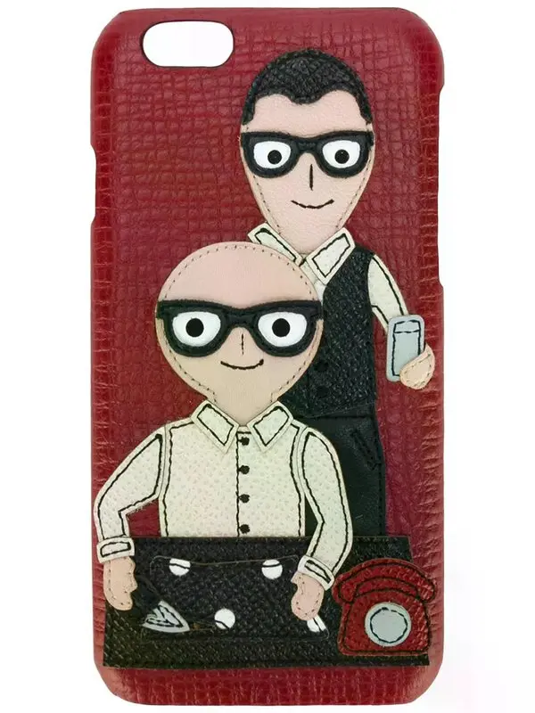 Dolce & Gabbana Designers Patch Iphone 6 Case - Red