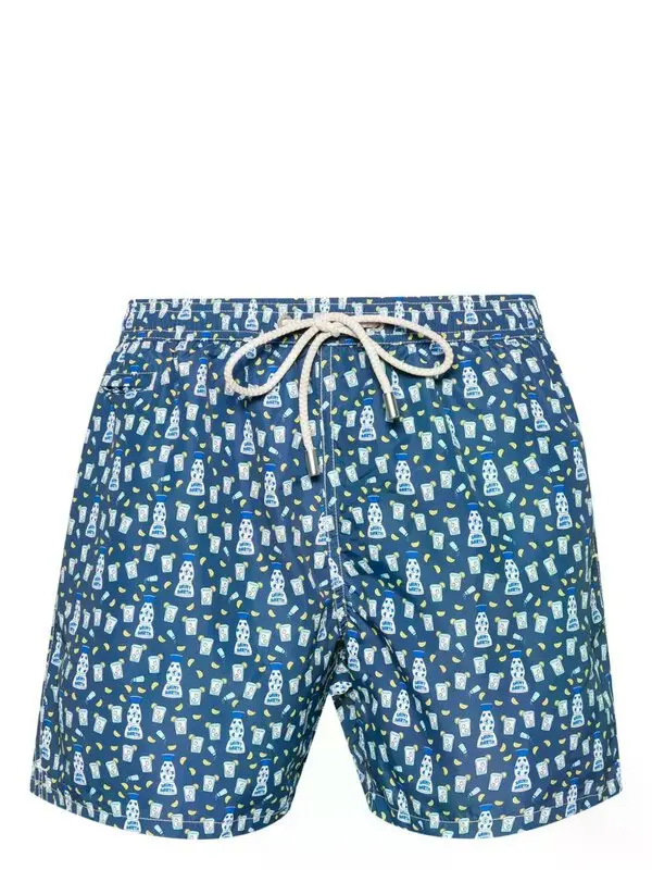 MC2 SAINT BARTH Lightning Micro Swim Shorts - Blue