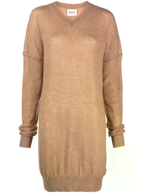 Khaite Fine-knit V-neck Jumper