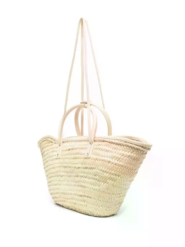 Jacquemus Le Panier Soli Raffia Tote Bag - Neutrals