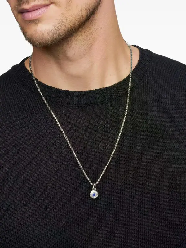 David Yurman Sterling And Lapis Lazuli Evil Eye Amulet