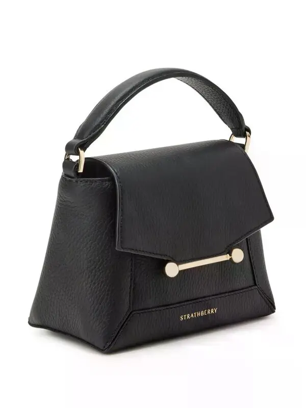 Strathberry Mosaic Leather Tote Bag - Black